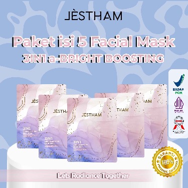 Sell Jestham Paket isi 5 Facial Mask 3IN1 a-Bright Boosting